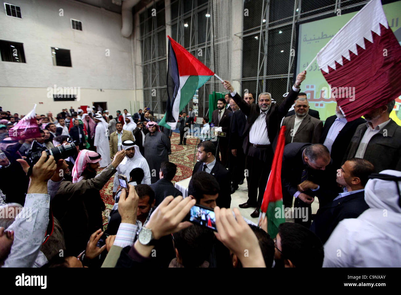 Feb. 2, 2012 - Doha, Doha, Qatar - Palestinian Prime Minister in Gaza ...