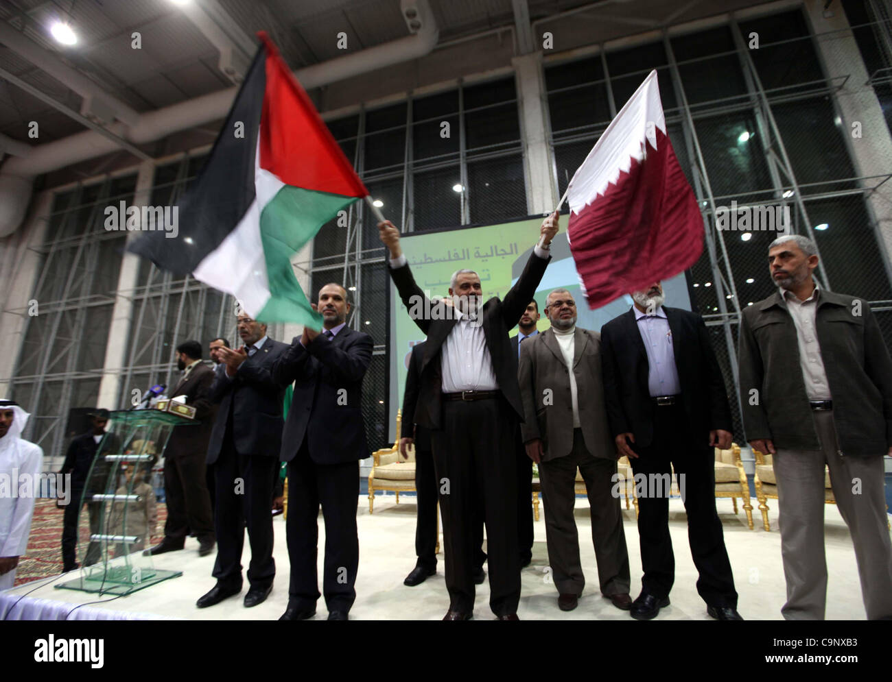Feb. 2, 2012 - Doha, Doha, Qatar - Palestinian Prime Minister in Gaza ...