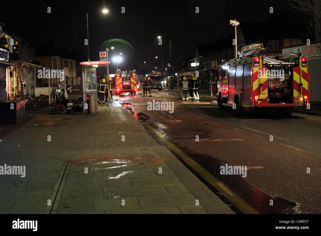 Four fire engines were sent to tackle an early morning fire on Ilford ...