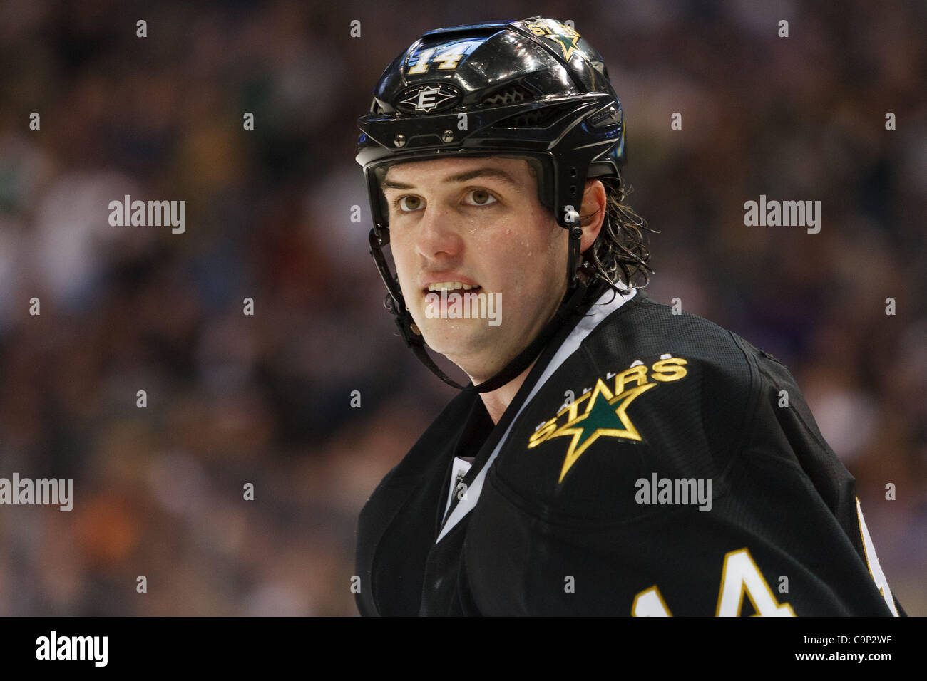Feb. 4, 2012 - Dallas, Texas, US - Dallas Stars Forward Jamie Benn (14 ...