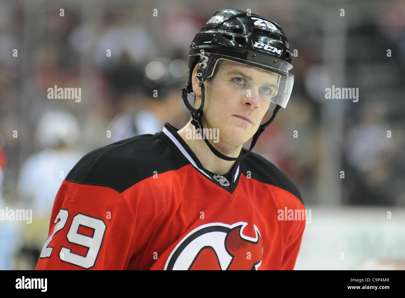 Feb. 5, 2012 - Newark, New Jersey, U.S - New Jersey Devils defenseman ...