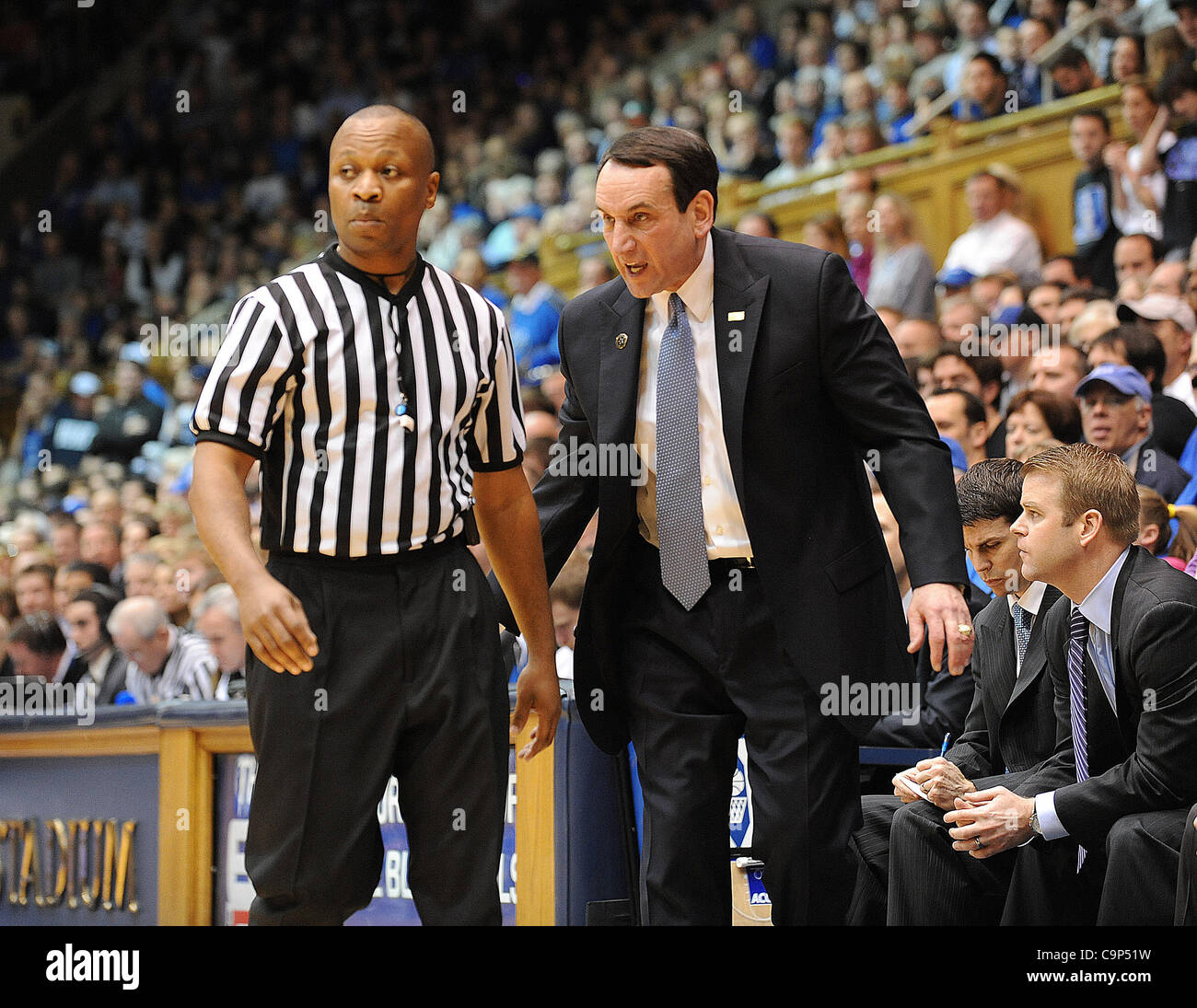 Feb. 5, 2012 - Durham, North Carolina; USA - Duke Blue Devils Head ...