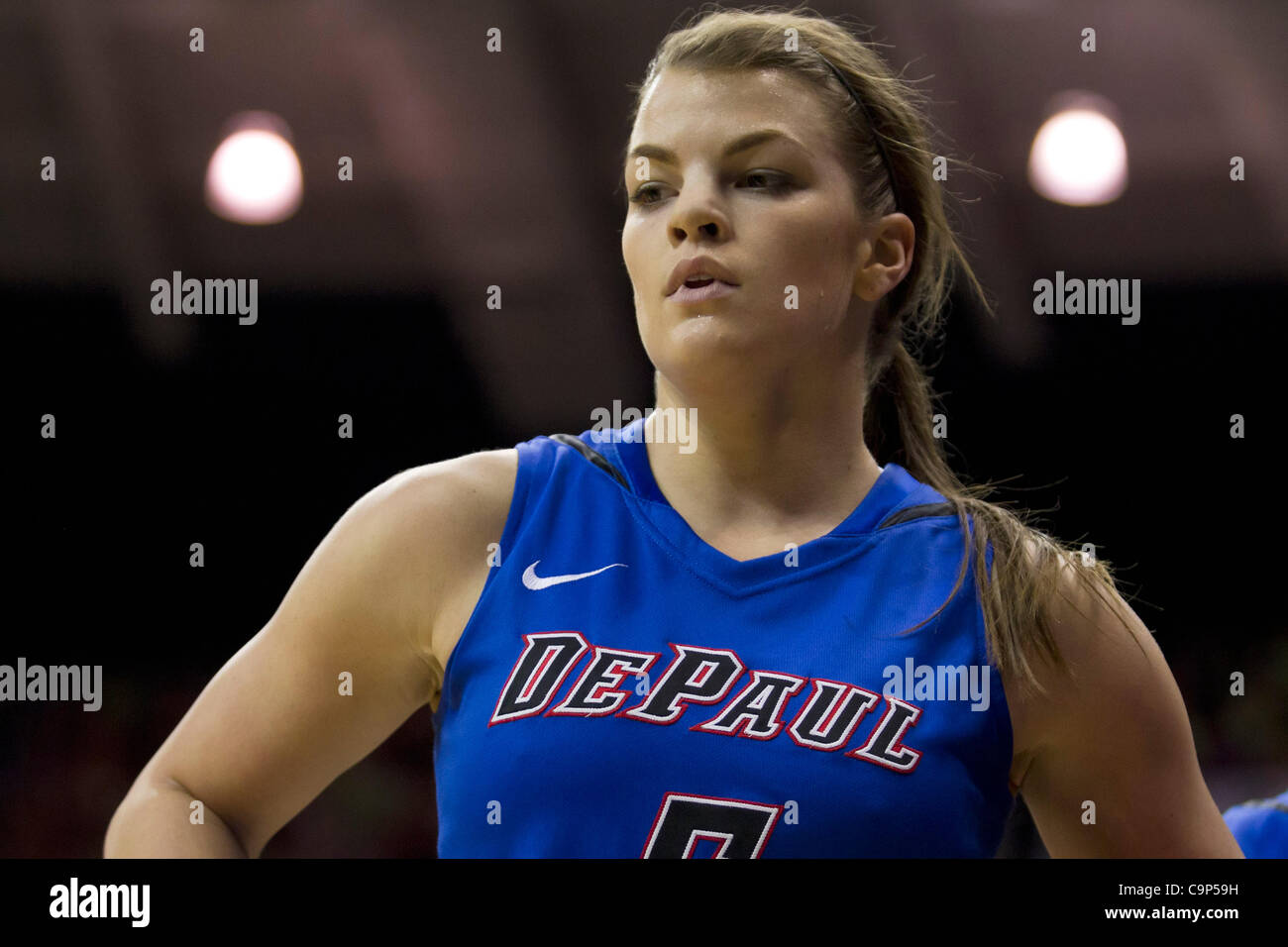 Feb. 5, 2012 - South Bend, Indiana, U.S - DePaul guard Anna Martin (#5 ...