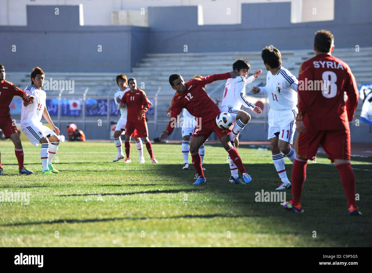 Zakaria Al Omari (SYR), Naoki Yamada (JPN), FEBRUARY 5, 2012 - Football ...