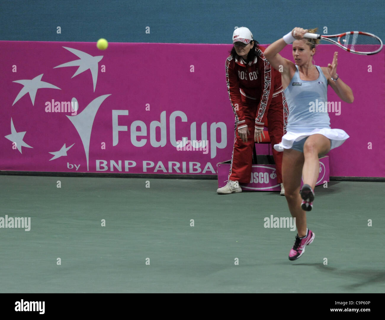 Daniela Hantuchova od Slovakia defeats Pauline Parmentier (pictured) of ...