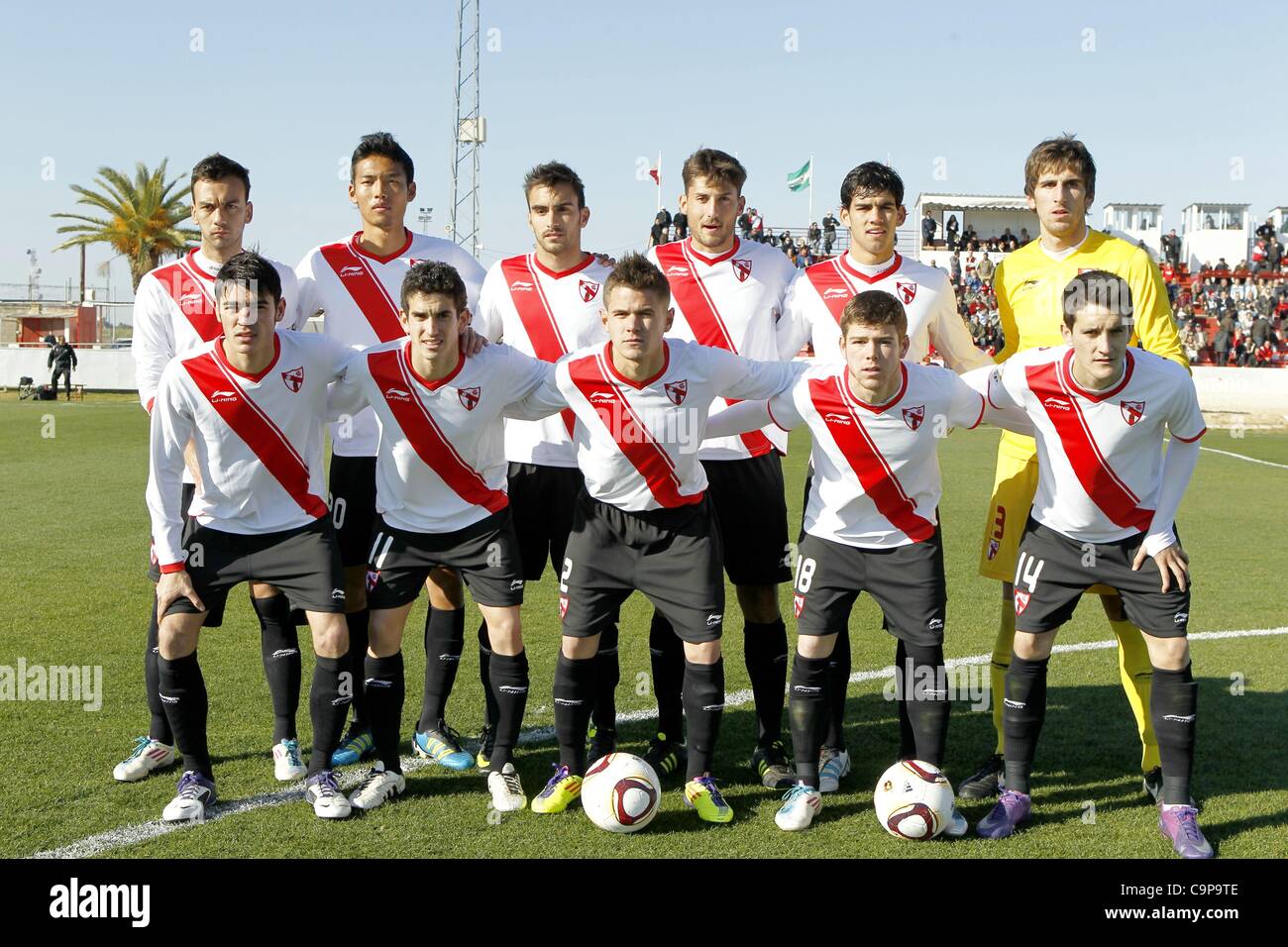 Sevilla Atletico team group line-up, JANUARY 29, 2012 - Football ...