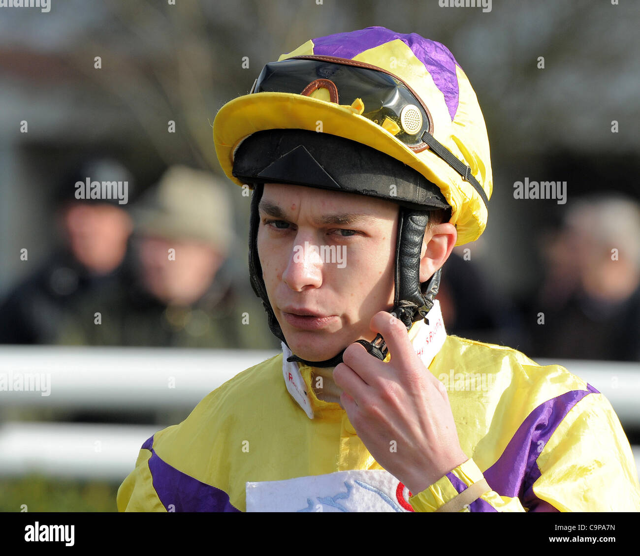 Jockey luke morris at southwell racecourse hi-res stock photography and ...