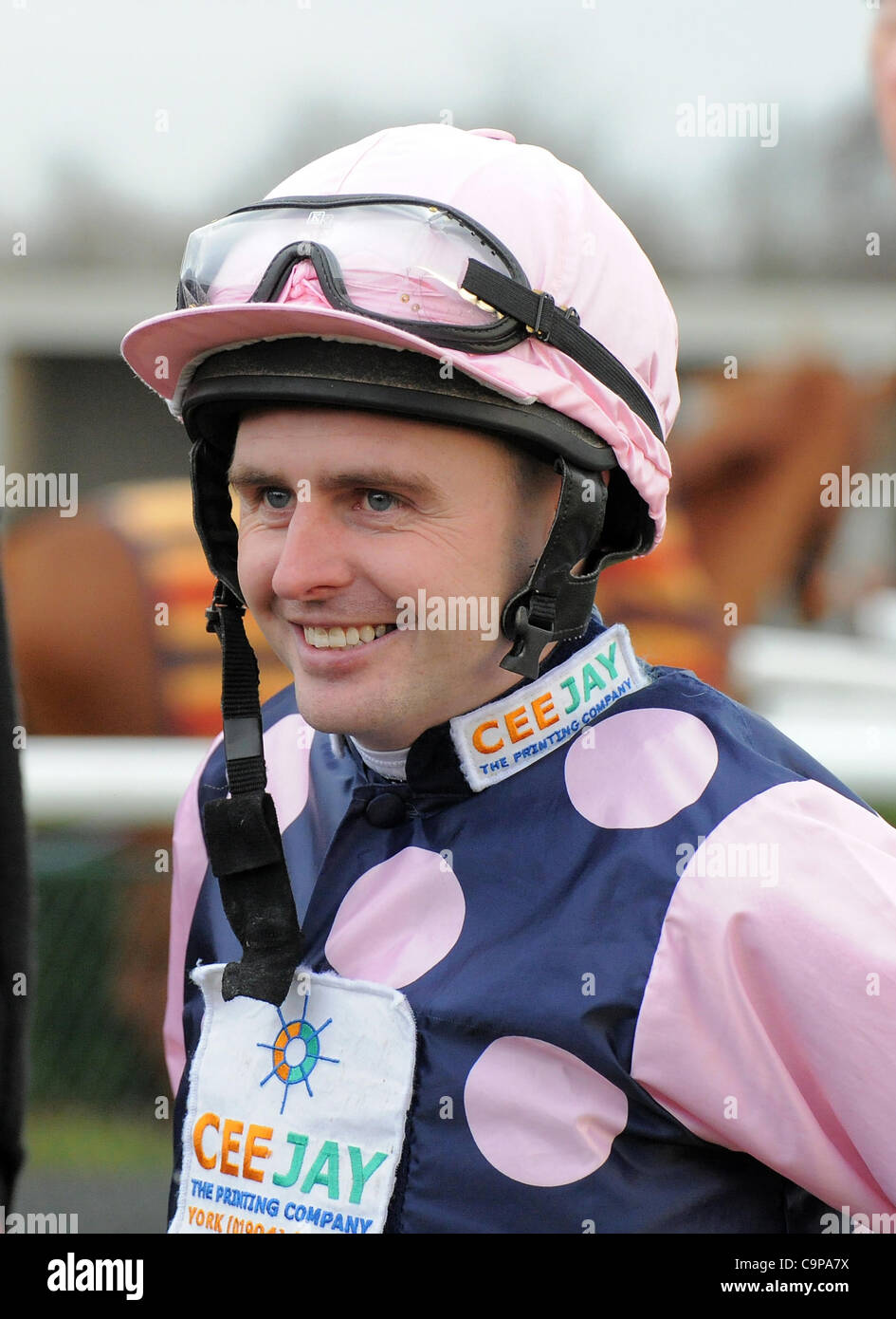 Jockey Tony Hamilton At Southwell Racecourse High Resolution Stock ...
