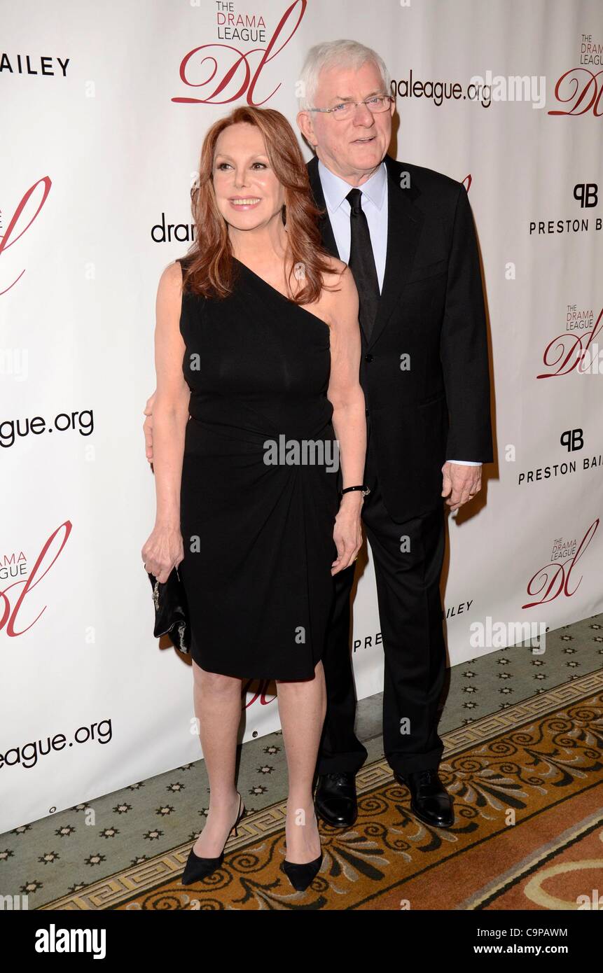 Marlo Thomas, Phil Donahue at arrivals for Drama League of New York ...