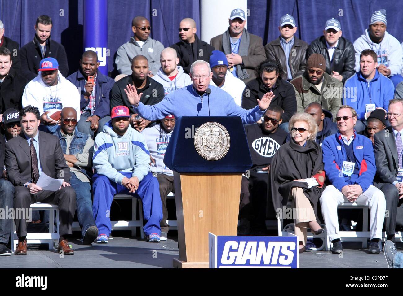 New York Giants head coach Tom Coughlin at a public appearance for New ...