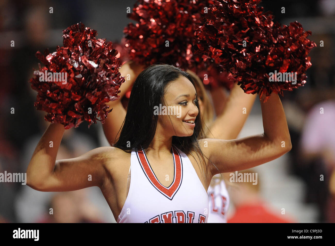 Feb. 8, 2012 - Philadelphia, Pennsylvania, U.S - A Temple dance team ...