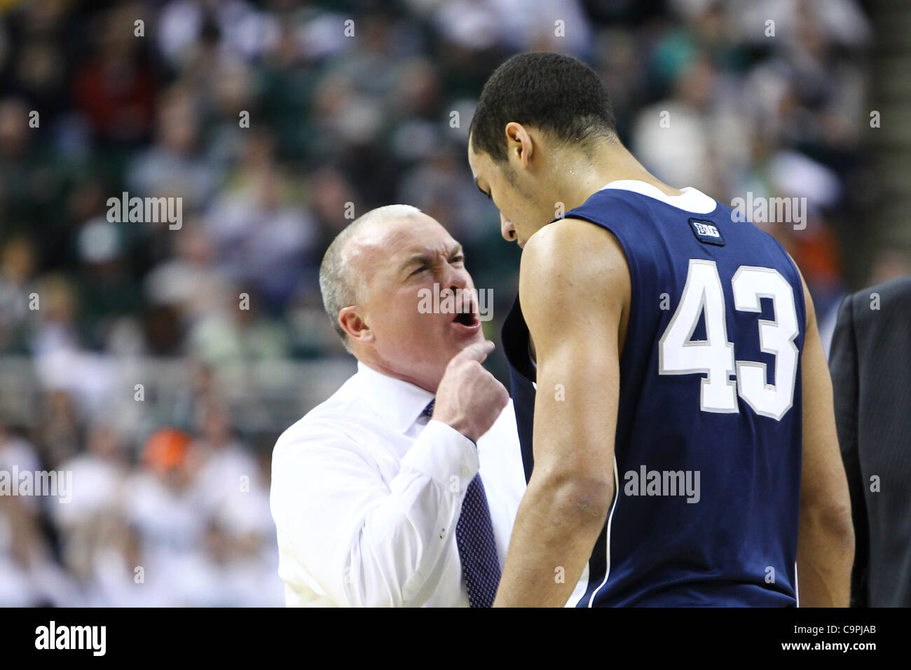 Feb. 8, 2012 - East Lansing, Michigan, UNITED STATES - Penn State ...
