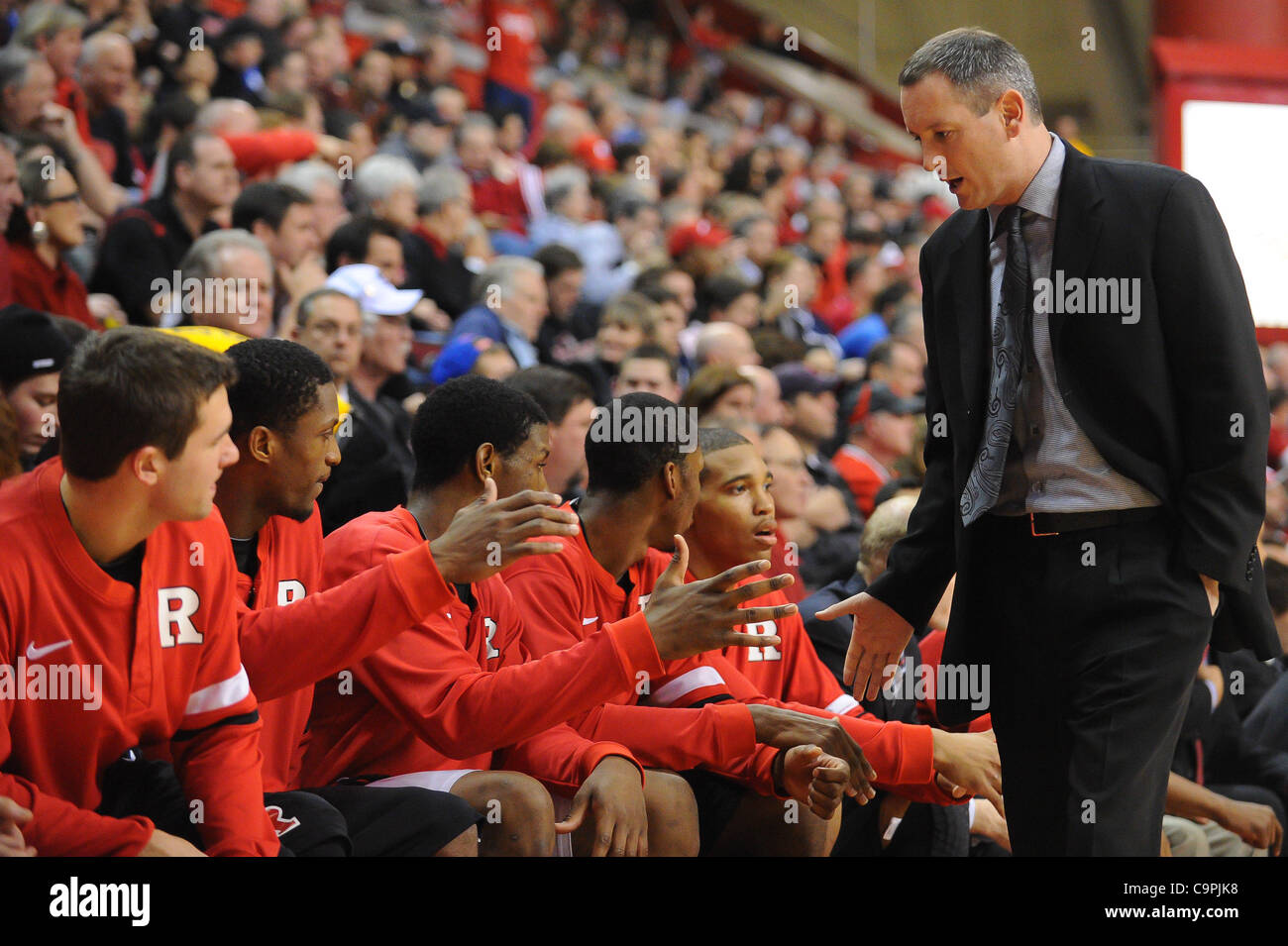 Feb. 08, 2012 - Newark, New Jersey, U.S. - Rutgers Scarlet Knights head ...