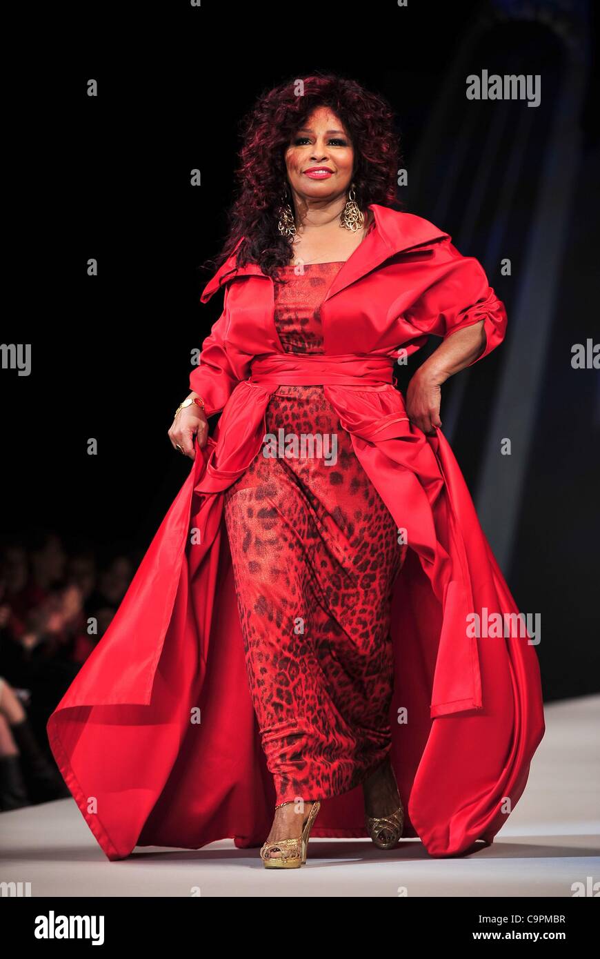 Chaka Khan on the runway for The 2012 Heart Truth Red Dress Collection ...