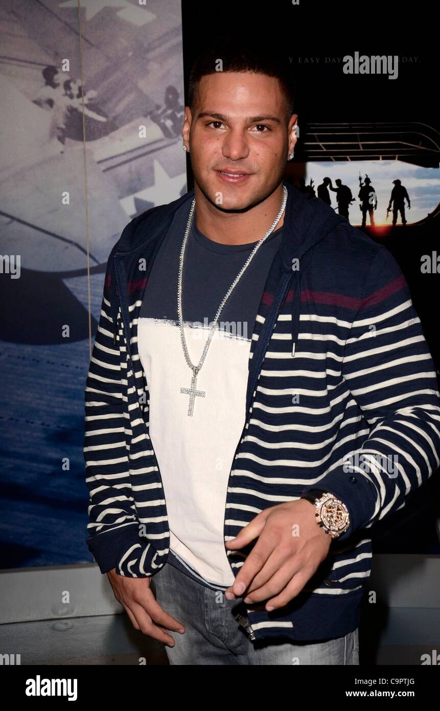 Ronnie Magro at arrivals for ACT OF VALOR Premiere, The Intrepid, New ...