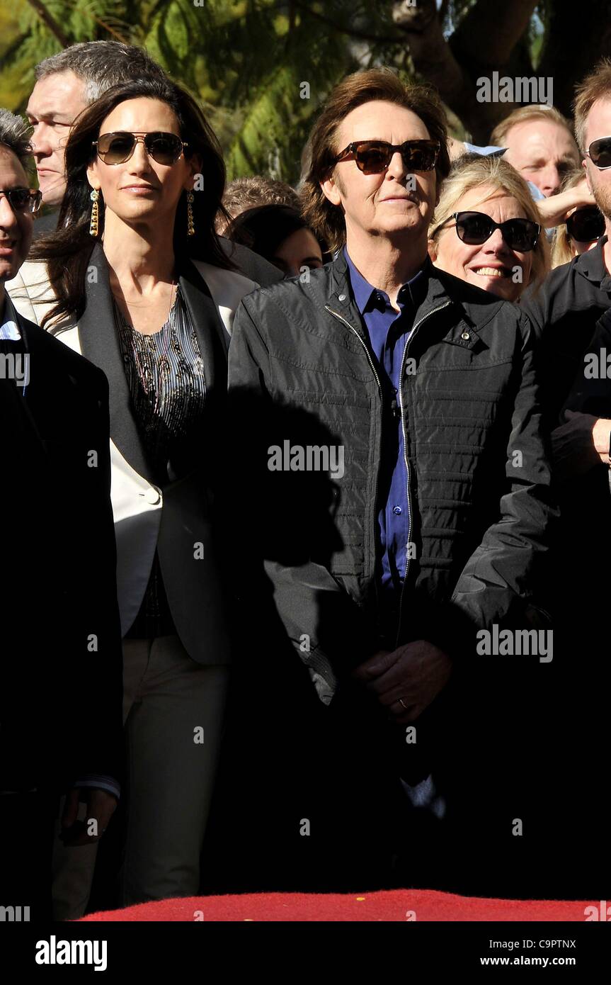 Nancy Shevell, Paul McCartney at the induction ceremony for Star on the ...