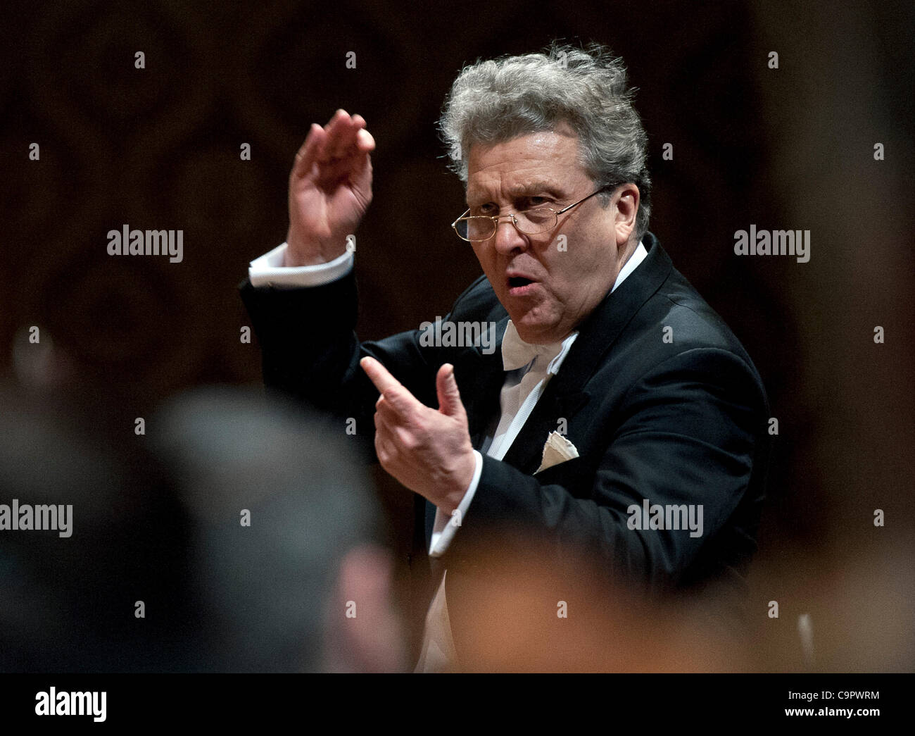 Russian conductor Vassily Sinaisky performs with the Czech Philharmonic ...