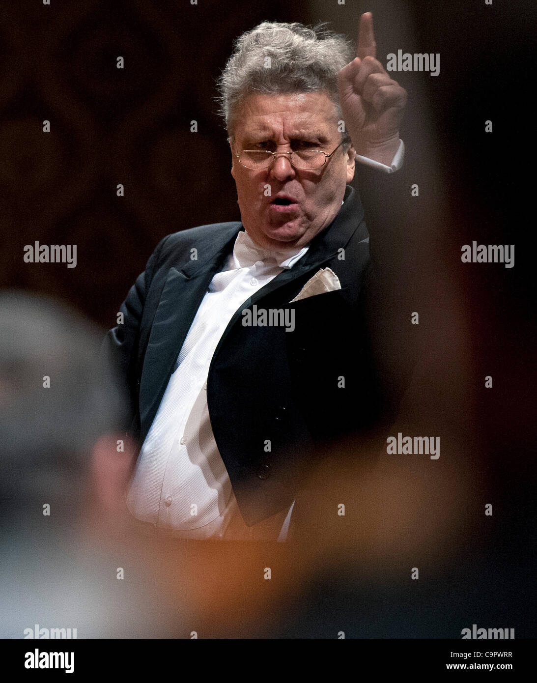 Russian conductor Vassily Sinaisky performs with the Czech Philharmonic ...