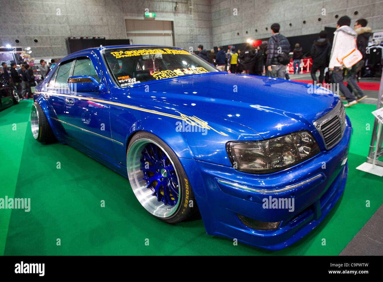 February 10, 2012, Osaka, Japan - A custom vehicle is seen on display ...