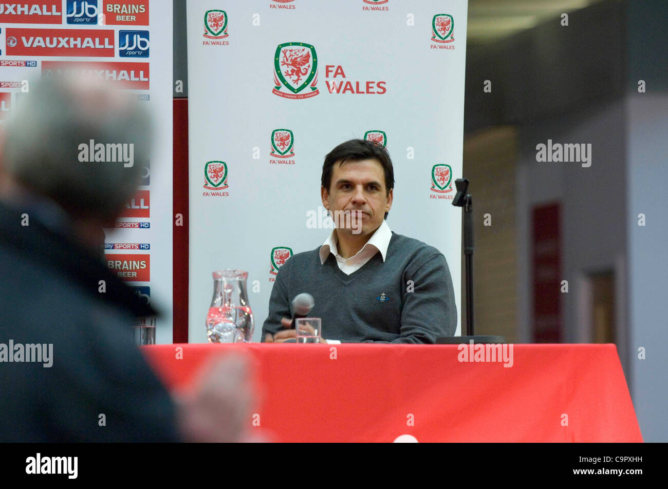 The new Welsh Football Manager Chris Coleman at the Waterfront Museum ...