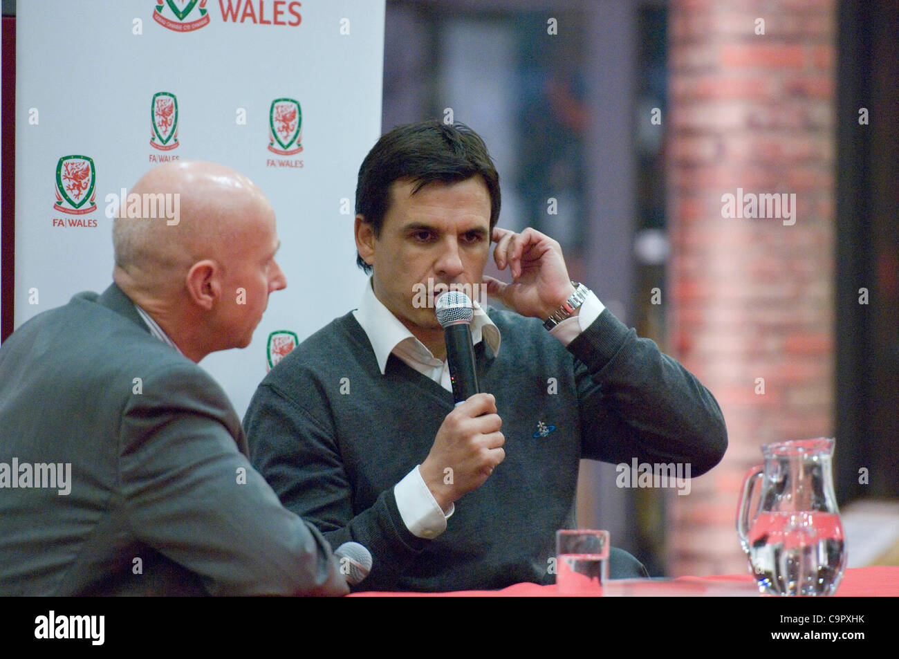 The new Welsh Football Manager Chris Coleman at the Waterfront Museum ...