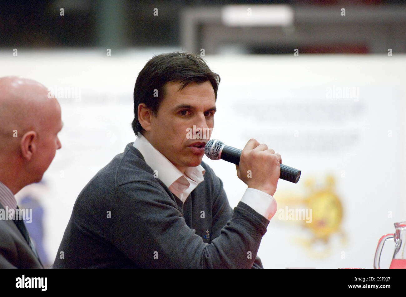 The new Welsh Football Manager Chris Coleman at the Waterfront Museum ...