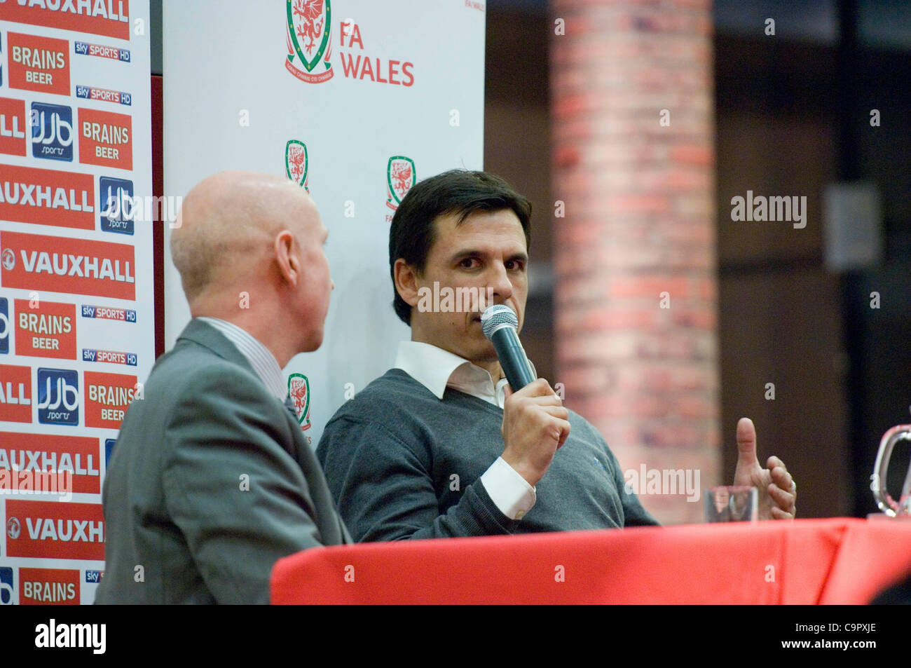 The new Welsh Football Manager Chris Coleman at the Waterfront Museum ...