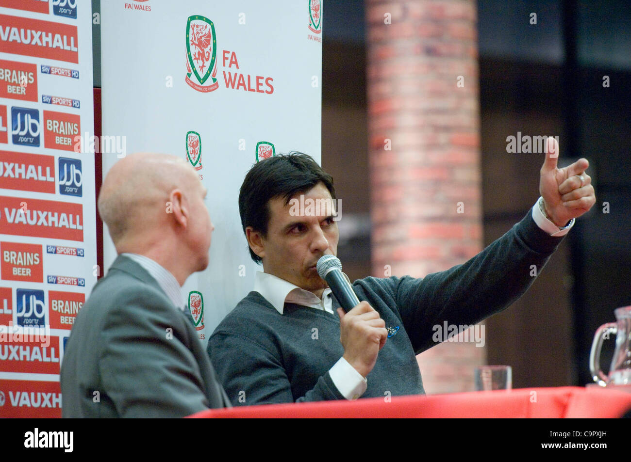 The new Welsh Football Manager Chris Coleman at the Waterfront Museum ...
