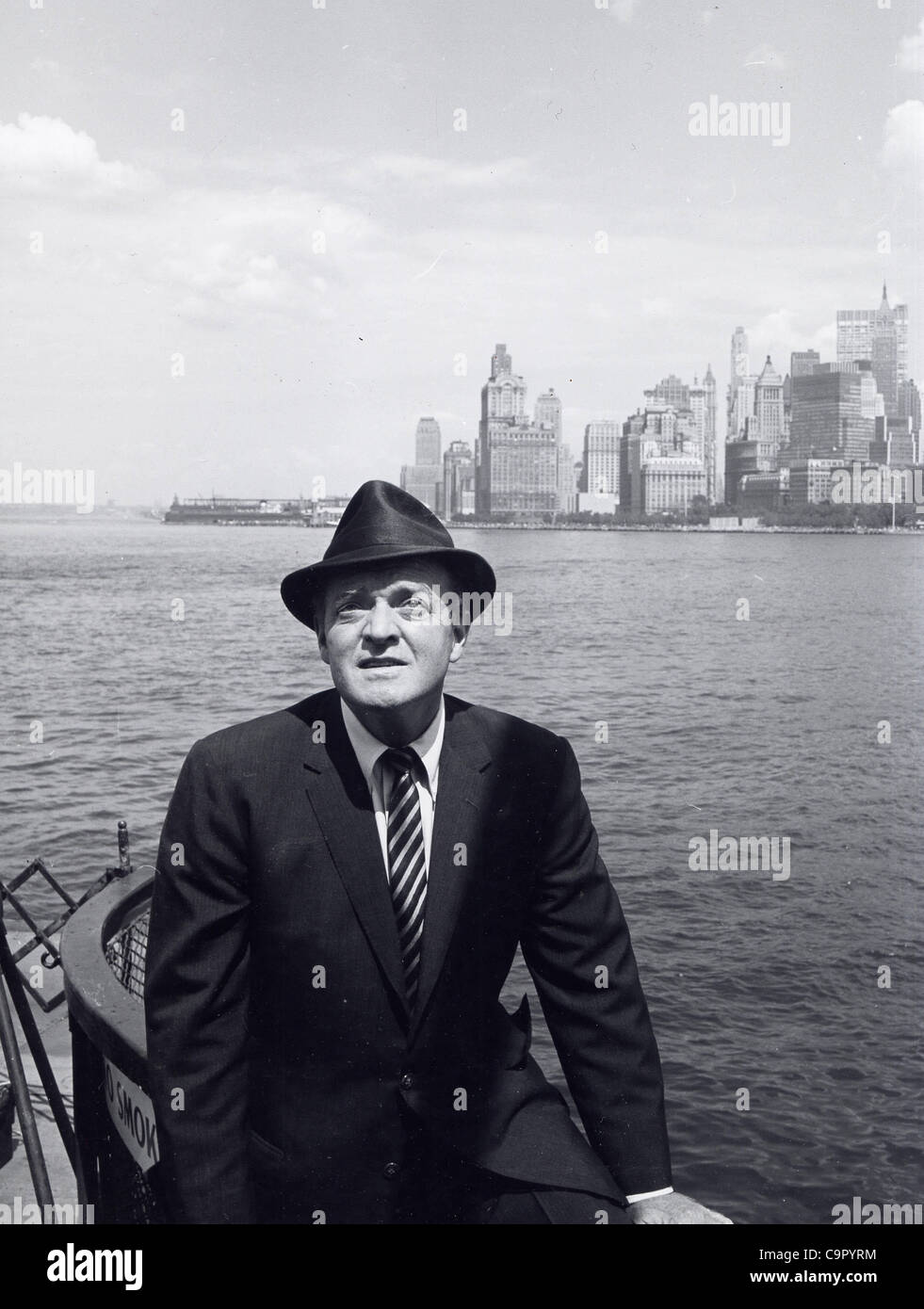 VAN HEFLIN on the Staten Island Ferry in New York Harbor.The American ...