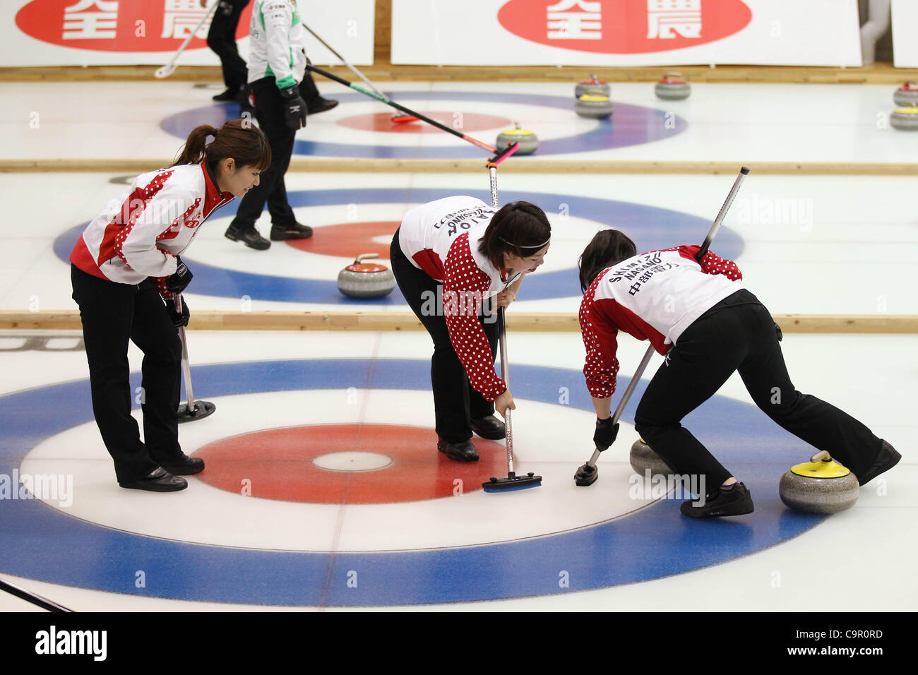 Chubu Denryoku team group, FEBRUARY 10, 2012 - Curling : The 29th Japan ...