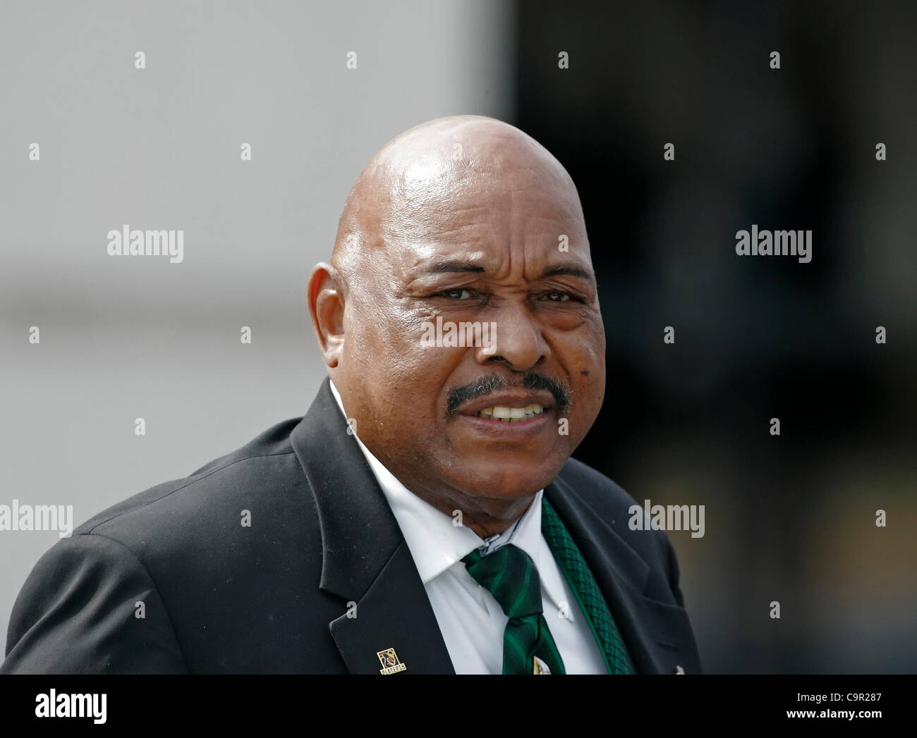 A mourner leaves the visitation for legendary boxing trainer Angelo ...