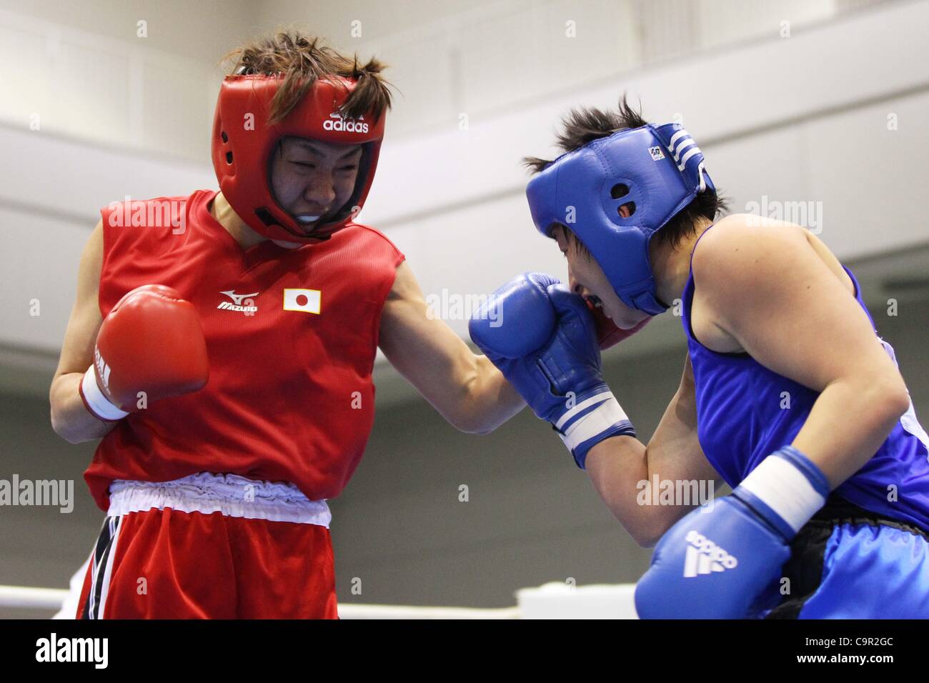 (L to R) Shizuyo Yamasaki, Sayako Suzuki, February 11, 2012 - Boxing ...
