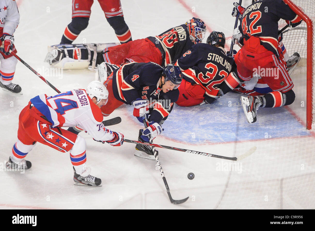 Feb. 12, 2012 - Newark, New Jersey, U.S. - New York Rangers defenseman ...