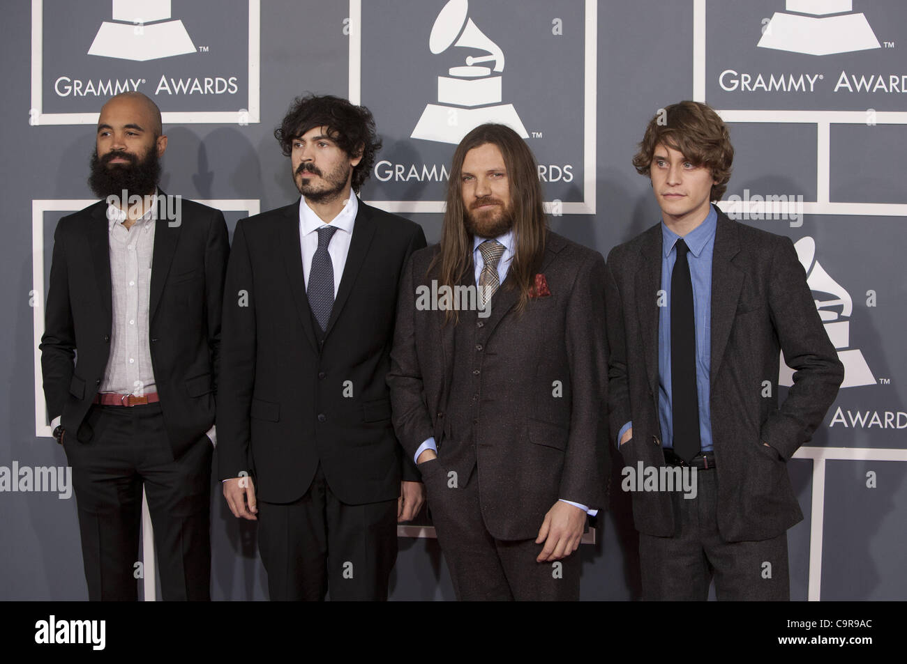 Feb. 12, 2012 - Los Angeles, California, U.S - 12: (L-R) Musicians ...