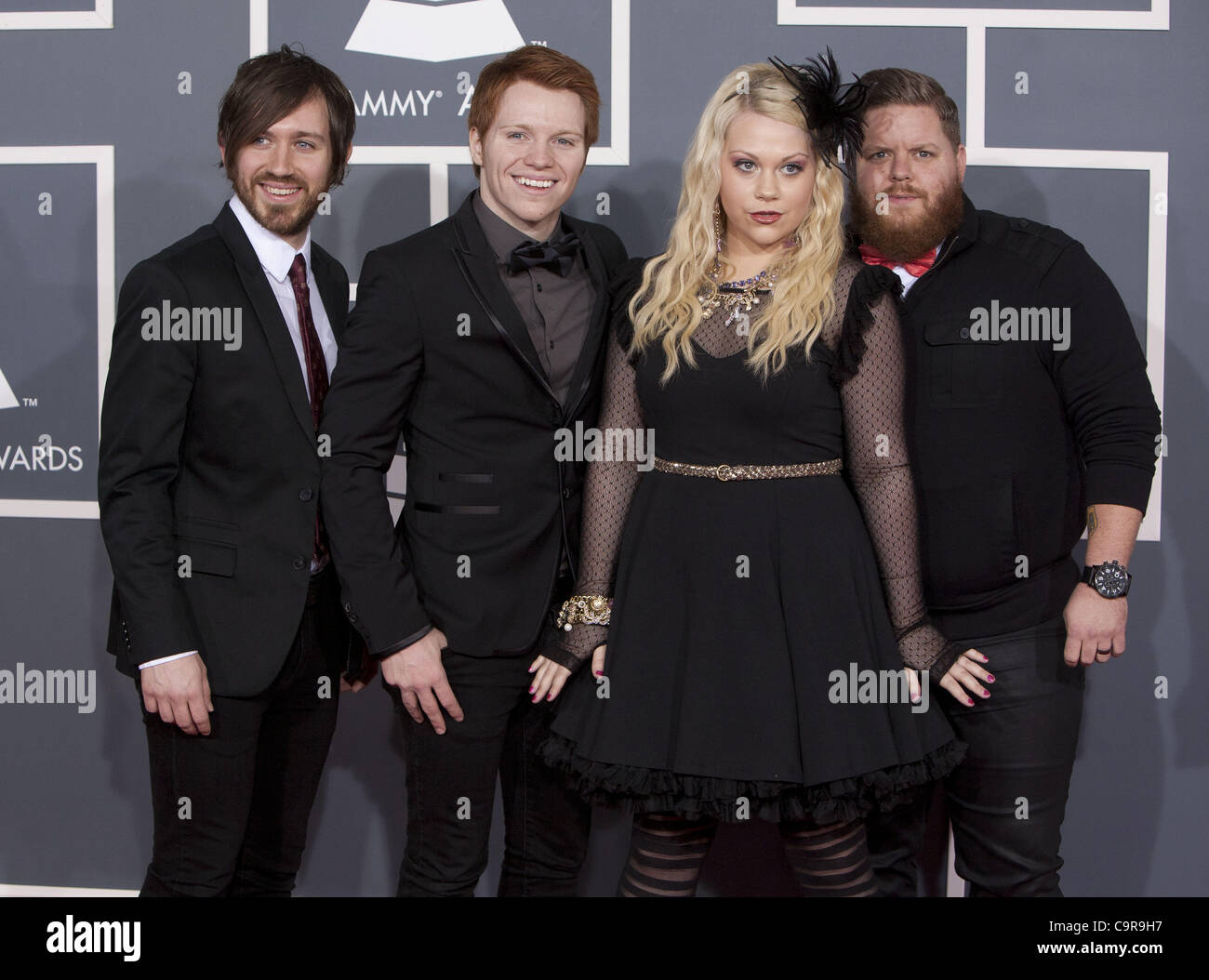 Feb. 12, 2012 - Los Angeles, California, U.S - (L-R) Musicians Leeland ...