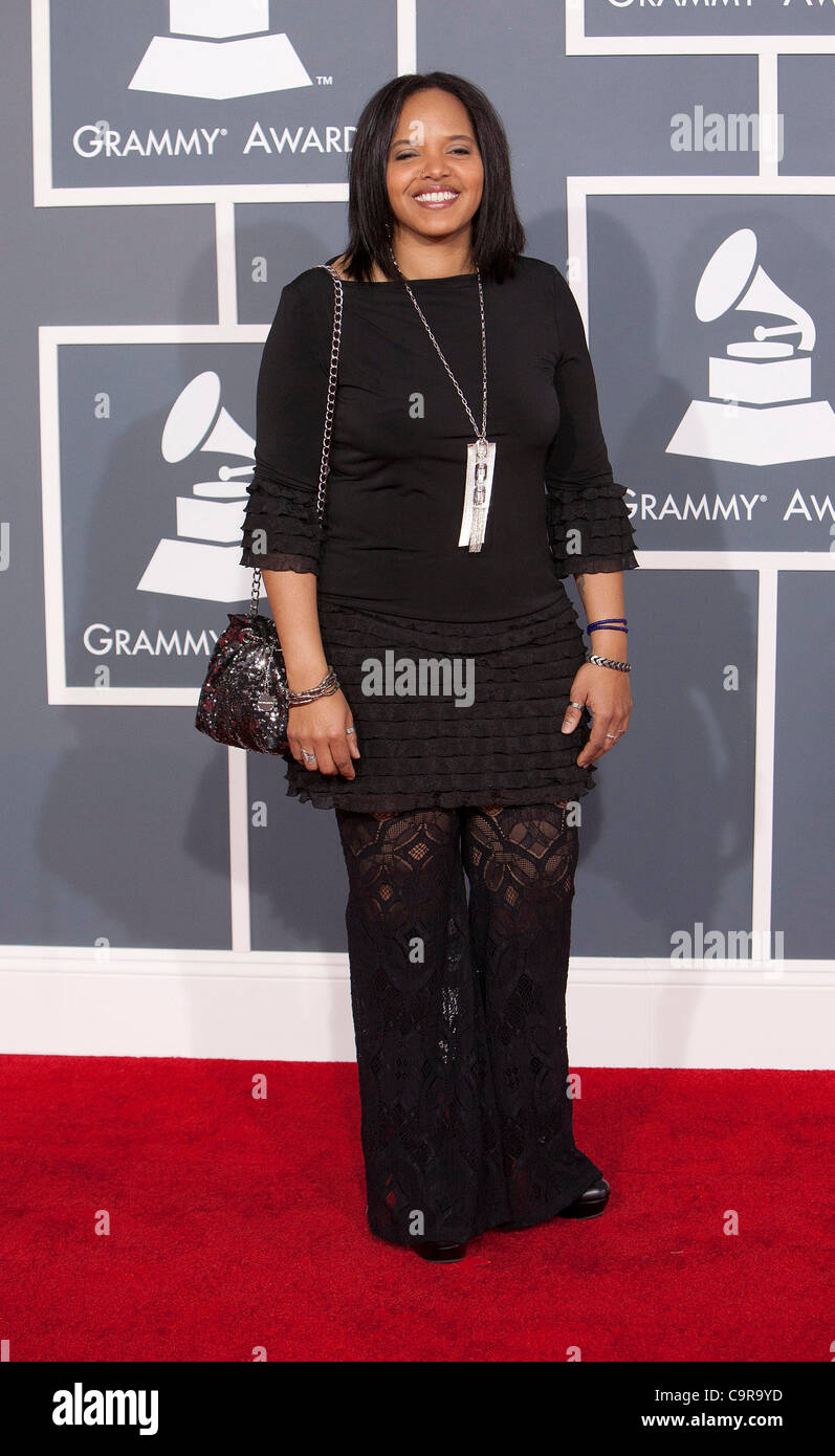 Terri Lyne Carrington on the red carpet of the 54th Annual Grammy ...