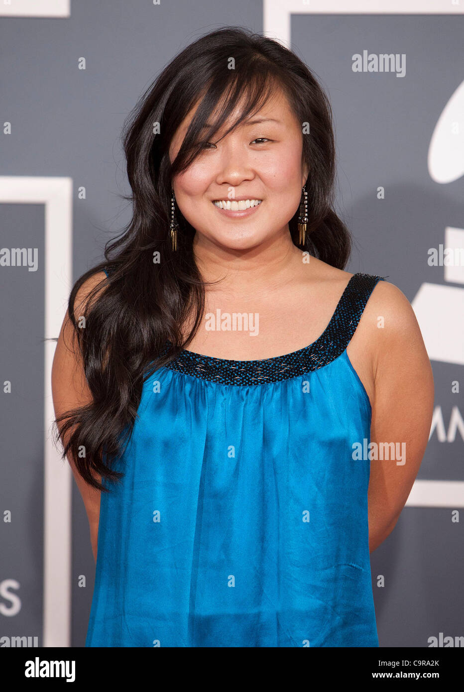 Michelle An on the red carpet of the 54th Annual Grammy Awards at the ...