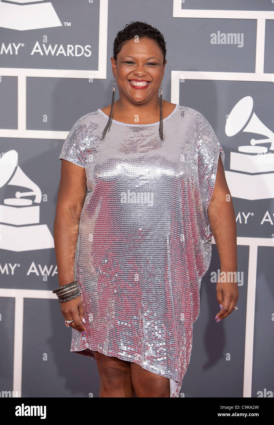 Tammy Haddon on the red carpet of the 54th Annual Grammy Awards at the ...