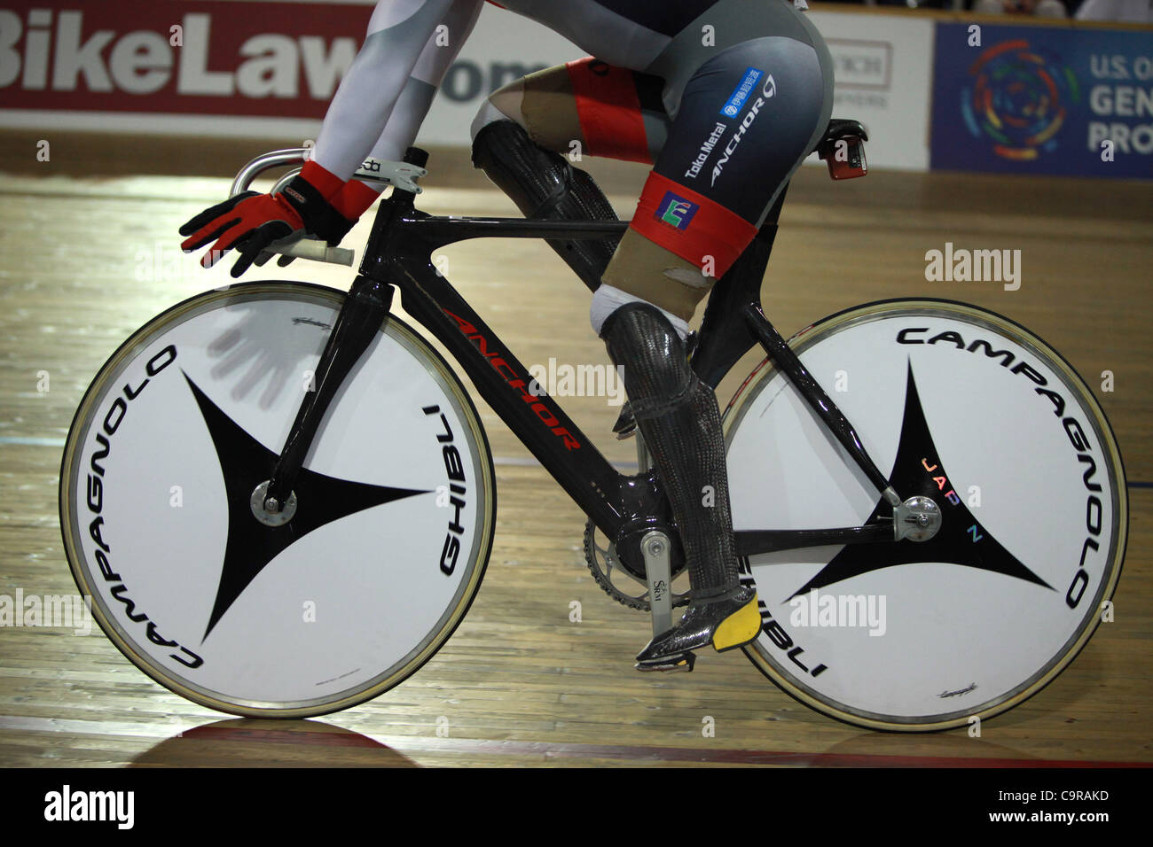 Feb. 12, 2012 - Carson, California, U.S. - Team Japan mens sprint rider ...