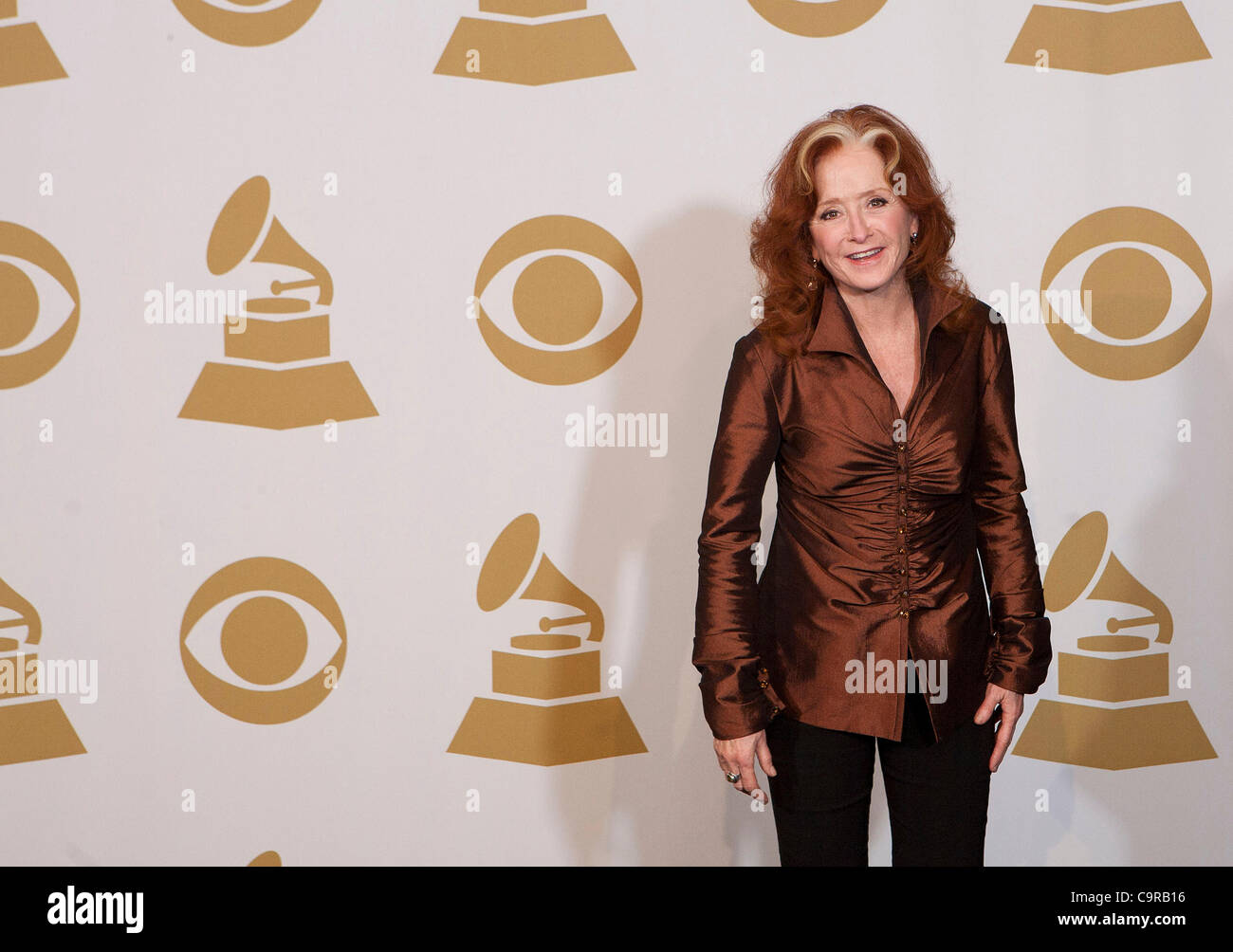 Bonnie Raitt at the 54th Annual Grammy Awards Press Room at the Staples ...