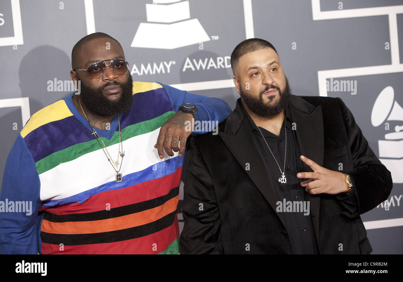 Feb. 12, 2012 - Los Angeles, California, U.S - Rick Ross, left, and DJ ...