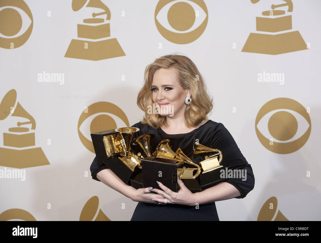 Feb. 12, 2012 - Los Angeles, California, U.S - British singer Adele ...