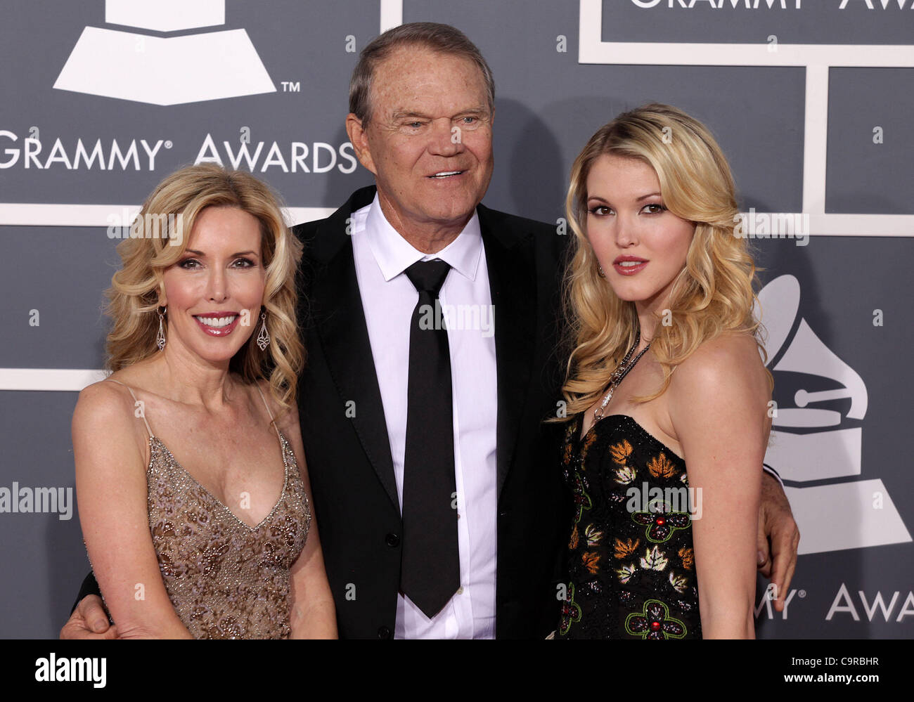 Feb. 12, 2012 - Los Angeles, California, U.S. - GLEN CAMPBELL, KIM ...