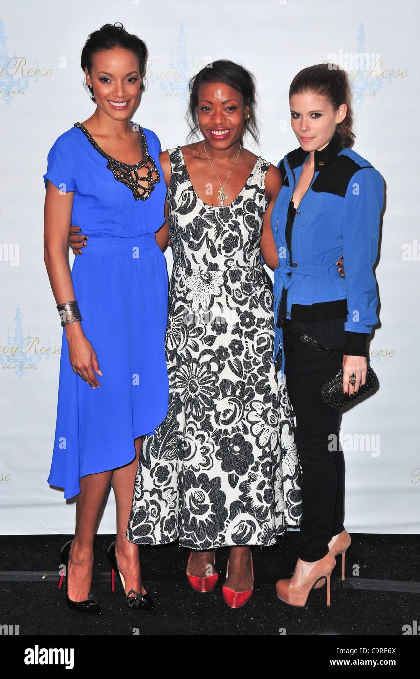 Selita Ebanks, Tracy Reese, Kate Mara backstage for TRACY REESE Fall ...