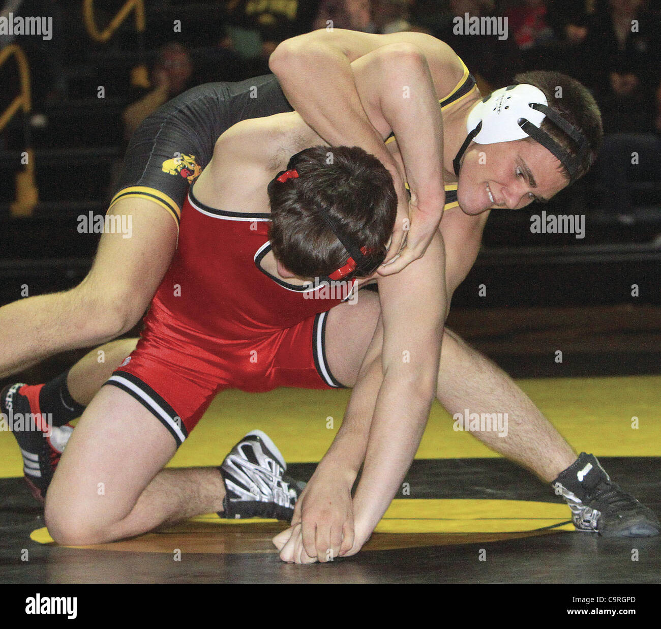 Feb. 8, 2012 - Bettendorf, Iowa, U.S. - Bettendorf's Drake Chase ...