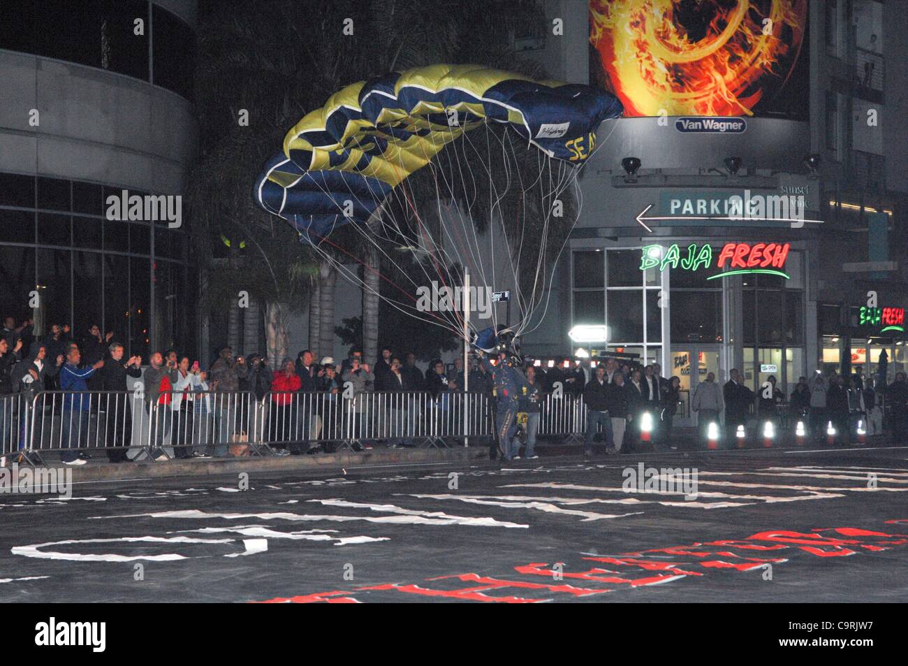 The Elite Frogs Parachute at arrivals for ACT OF VALOR Premiere ...