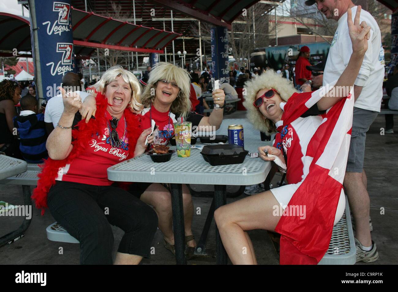 Canadian rugby fans at a public appearance for 2012 USA Sevens Rugby ...