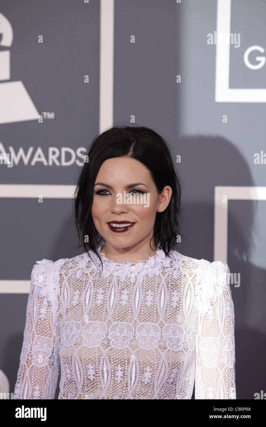 Feb. 12, 2012 - Los Angeles, California, U.S. - Singer SKYLAR GREY ...