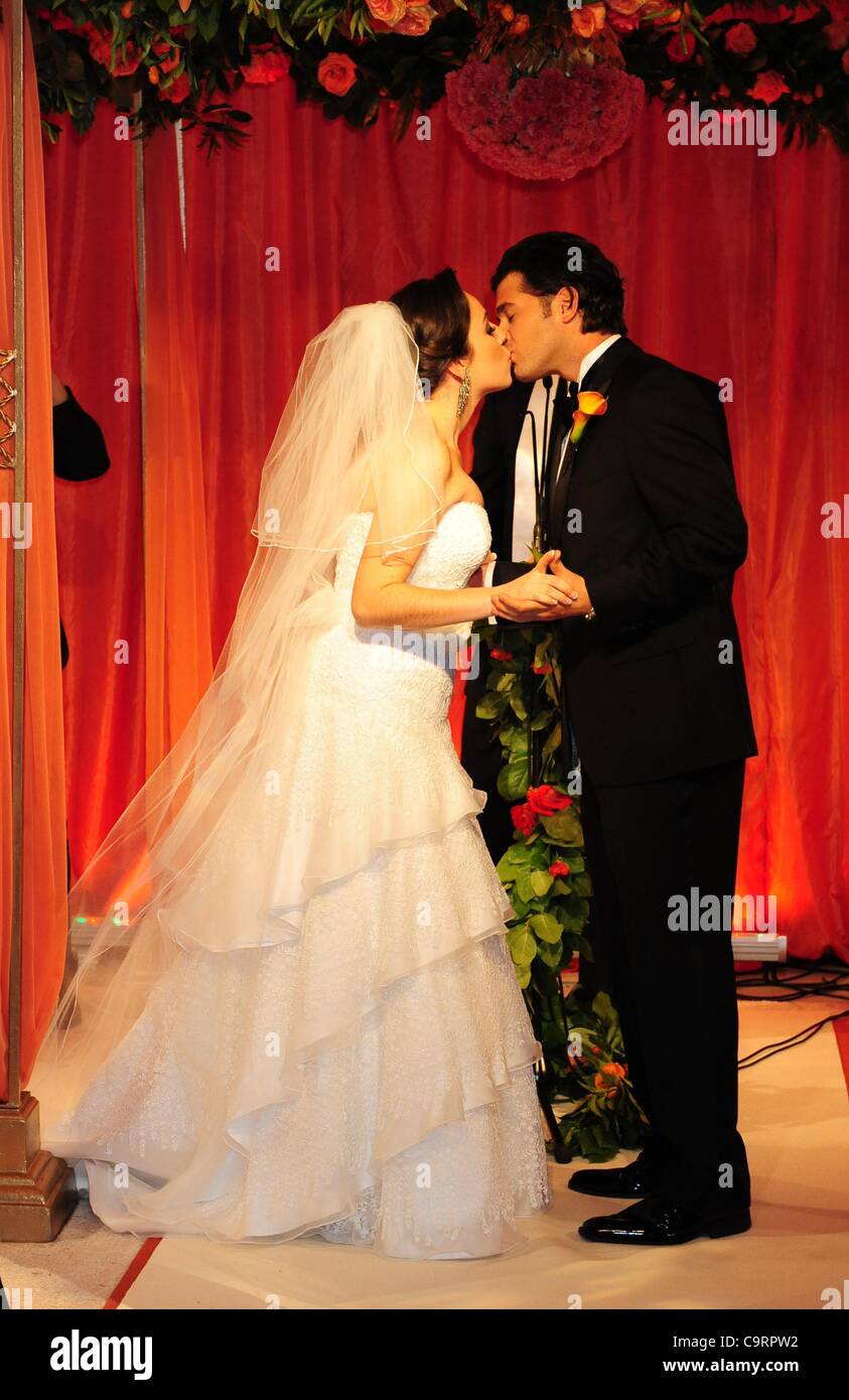 Feb. 14, 2012 - Manhattan, New York, U.S. - PAULA CUBERO and ENRIQUE ...