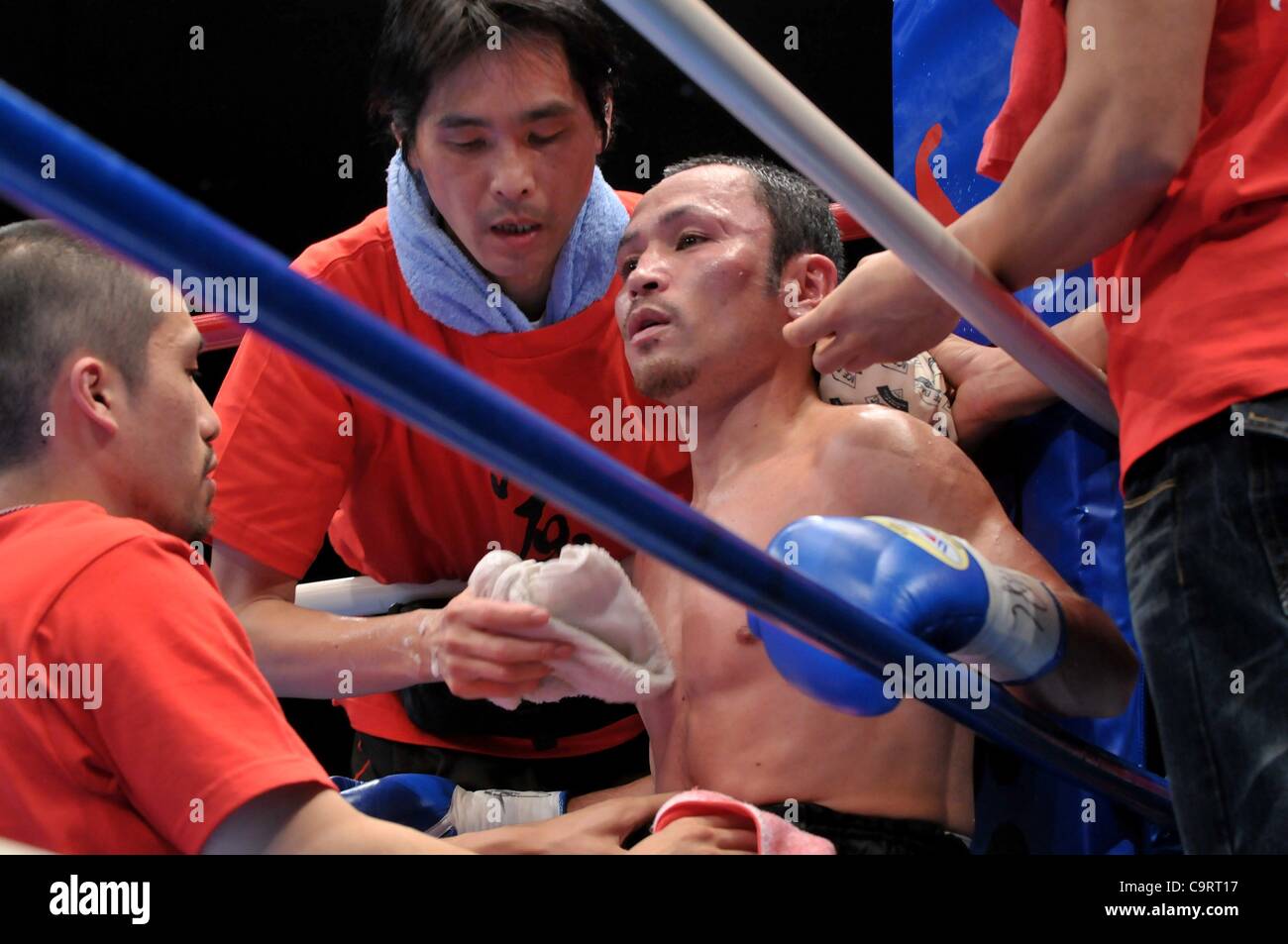 (L-R) Ichitaro Ishii, Shigetaka Ikehara, Jun Sasa, JANUARY 26, 2012 ...
